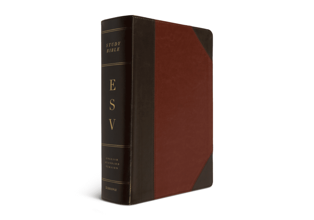 Crossway ESV Study Bible Large Print TruTone Brown Cordovan