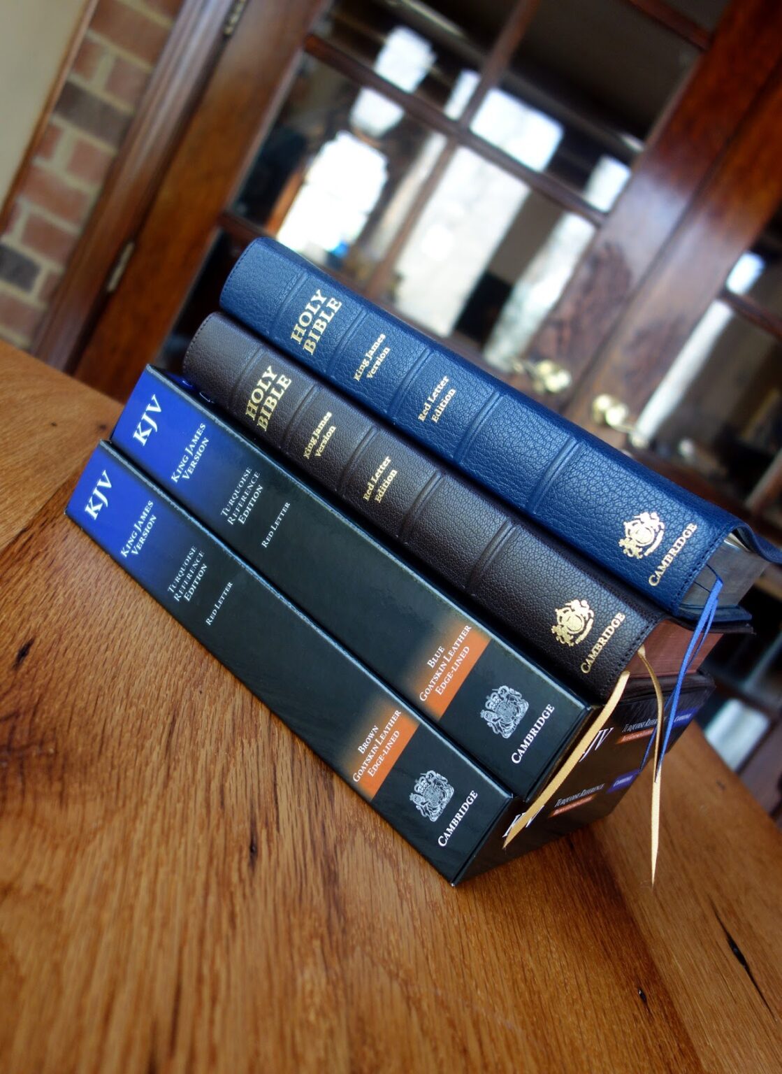 Cambridge Turquoise KJV Reference Bible, Blue Goatskin | EvBible.com