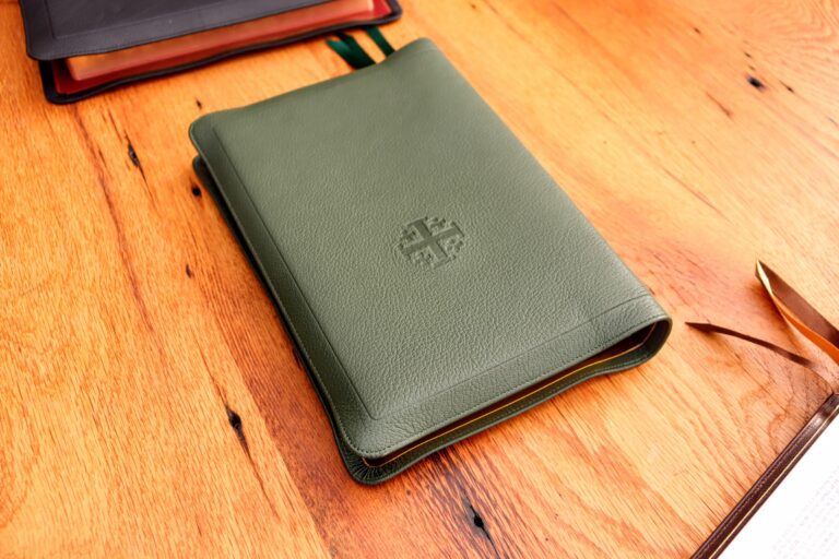 Schuyler Quentel NASB, Full Yapp Dark Green Goatskin Bible ...