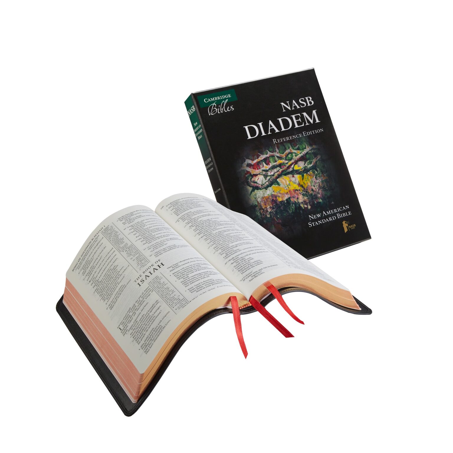 Cambridge NASB Diadem Reference Bible, Black Edge-Lined Calfskin ...