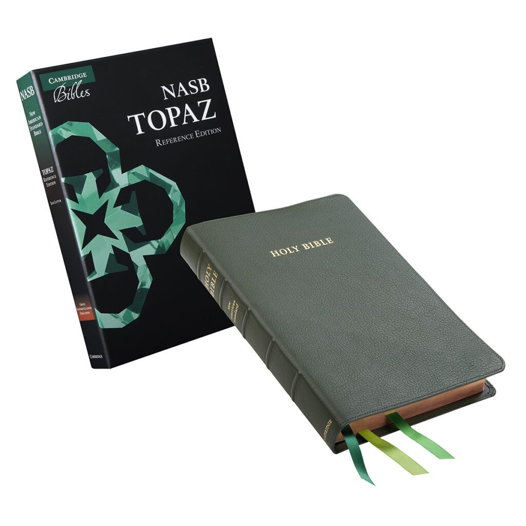 Cambridge NASB Topaz Reference Edition, Dark Green Goatskin Leather ...