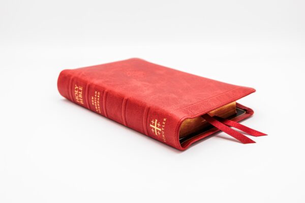 Schuyler Personal Size Quentel NASB, Full Yapp Marbled Crimson Calfskin ...